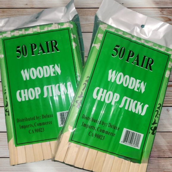 Kitchen | 10 Pairs Wooden Chopsticks Individually Wrapped | Poshmark